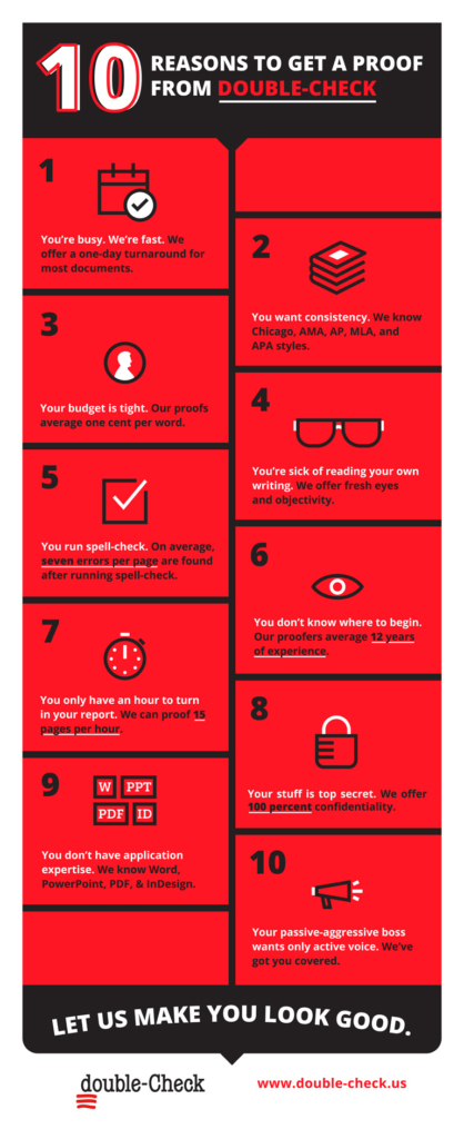 10 Reasons to Get a Proof from Double-Check